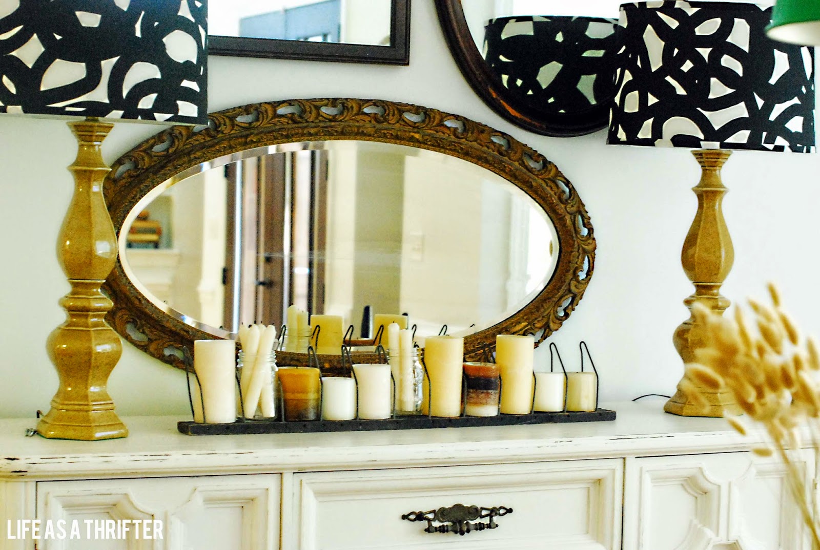 Life as a Thrifter: Repurposed Fan Belt Display