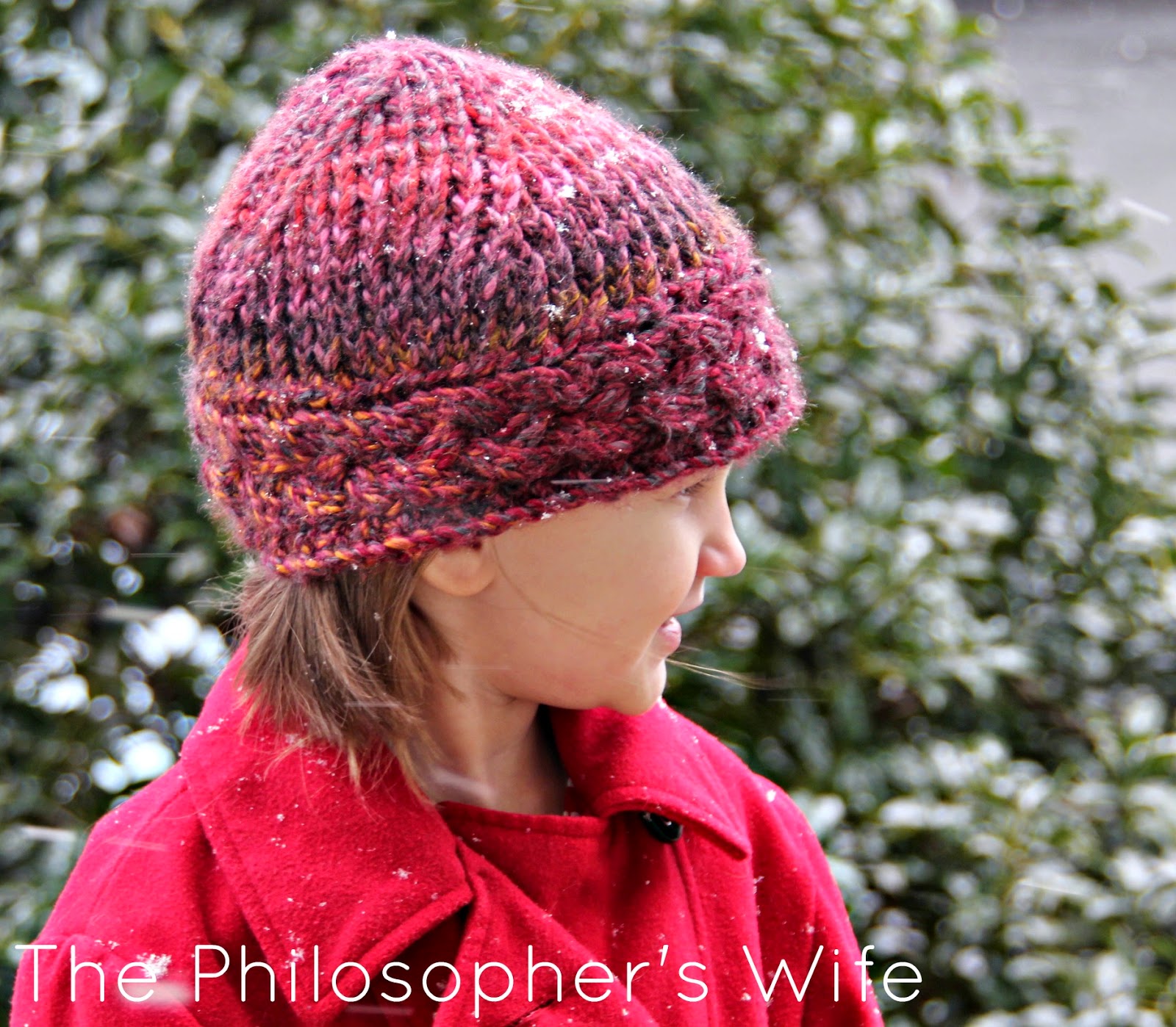 The Philosopher's Wife: Berries Blast Beanie with Red Heart Medley Yarn