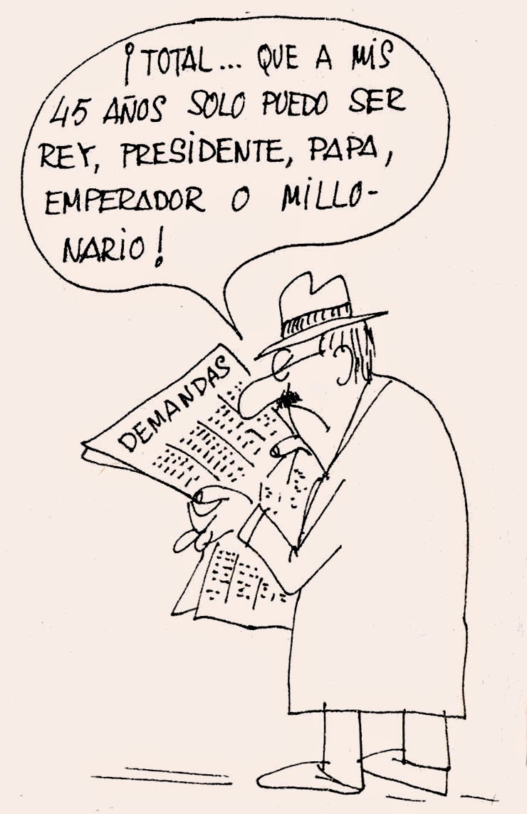 Espacios Plurales: Viñeta muy actual del año 1970 de Perich