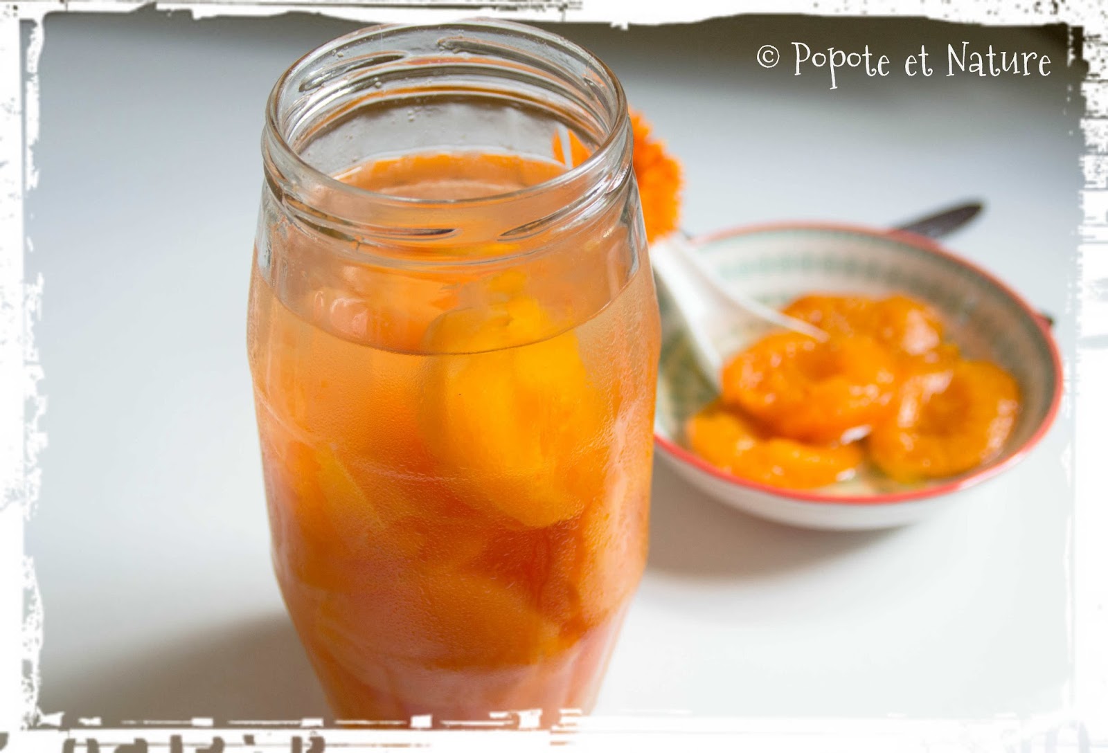 Popote et Nature: Une petite conserve d'abricots au sirop vanillé ...