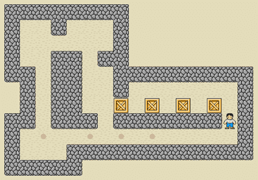Sokoban: Sokoban lessons - Four boxes (with rooms)
