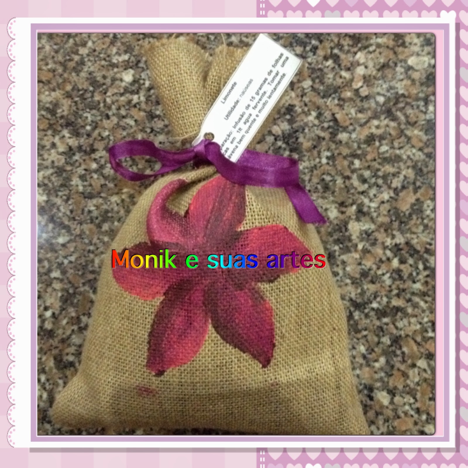 Monik e suas Artes: Chá ou infusão de limonete