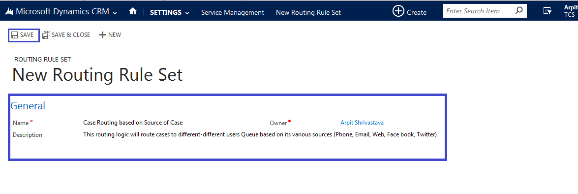 Arpit's Dynamics 365 Blog: CRM 2013 - Routing Rule Set in Dynamic CRM