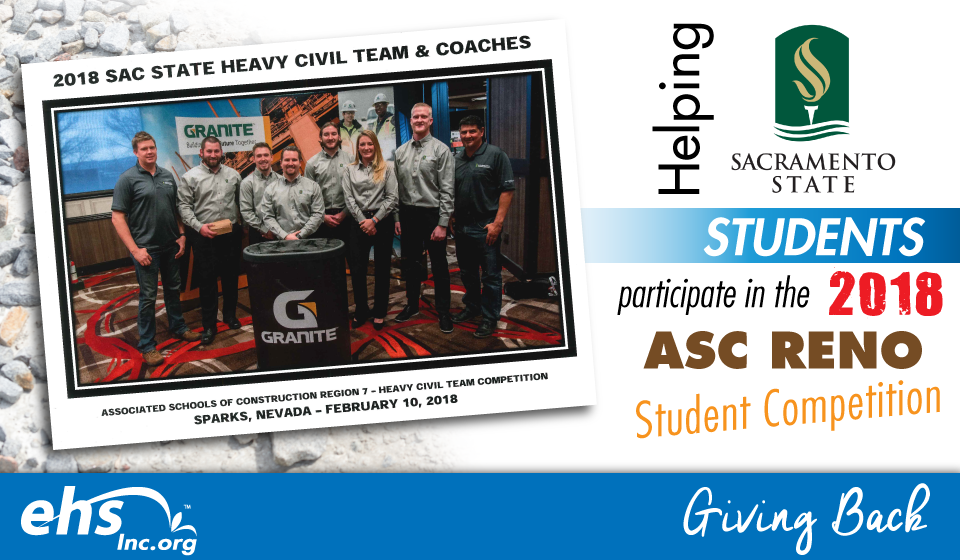 ehsInc Blog: Helping Send Sac State Students to the ASC Reno Student ...