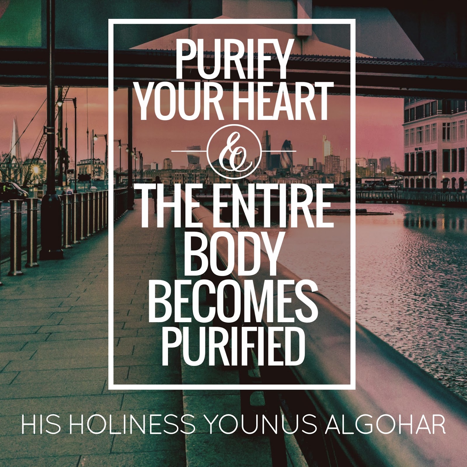 The Official MFI® Blog: Quote of the Day: Purify Your Heart...