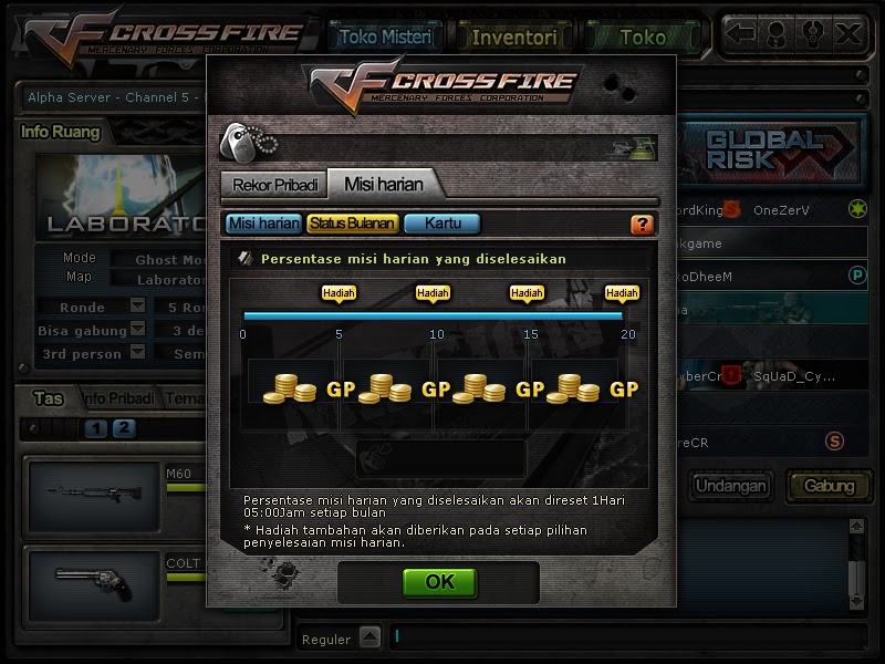 repair your life: CF - My Char id