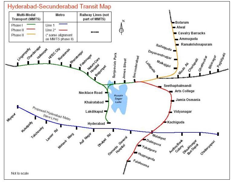 Beautiful Hyderabad City: MMTS Trains in Hyderabad and Secunderabd