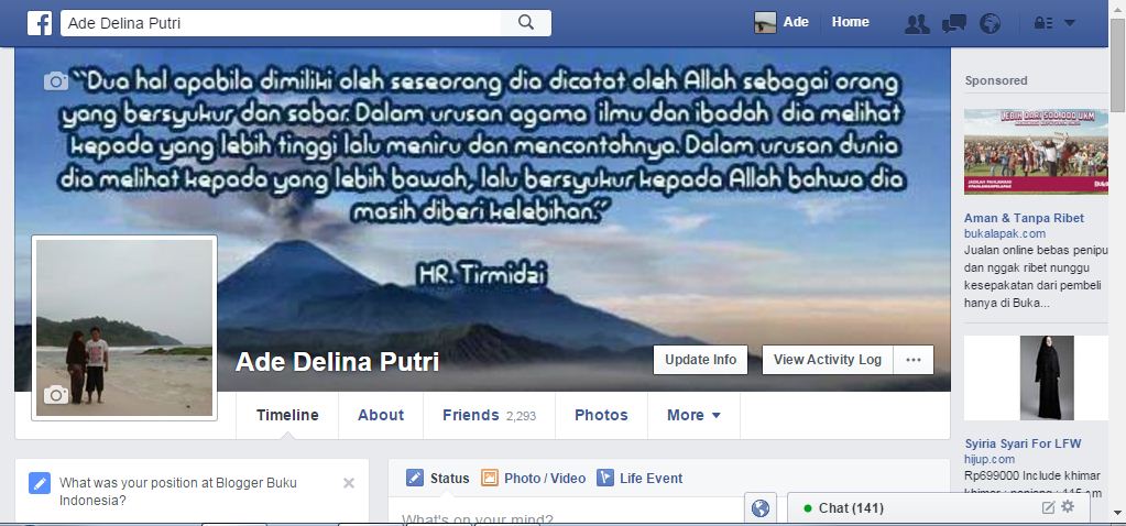 Alasan Saya Masih Menggunakan Facebook Hingga Kini - Sohibunnisa