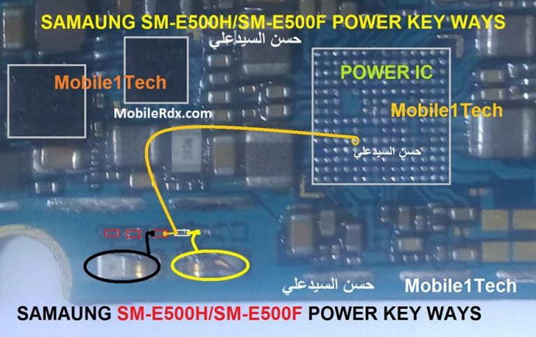How To Samsung Galaxy E5 E500 Power Key Ways Jumper Solution - MOBILE SOLUTION