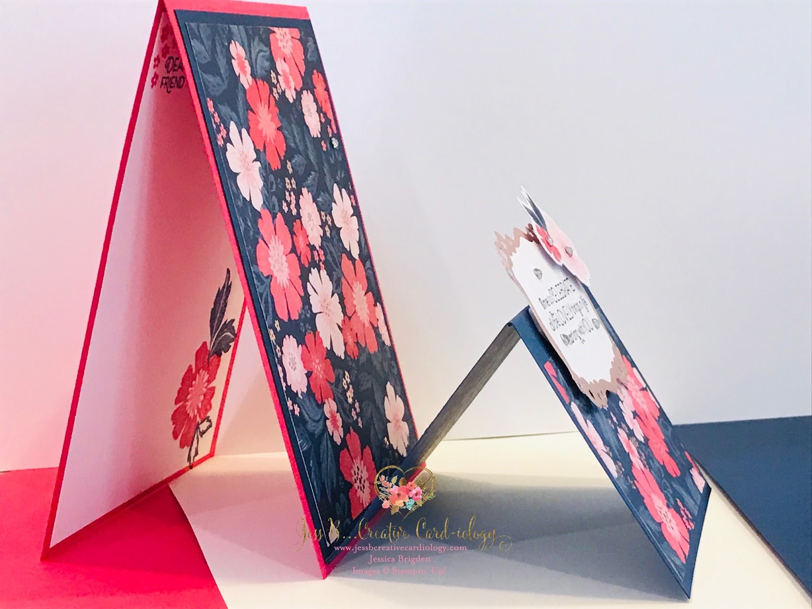 Double Easel Everythig is Rosey Card for Kylie's International Blog ...
