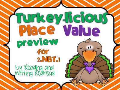 Classroom Freebies Too: Turkey-licious Place Value Practice