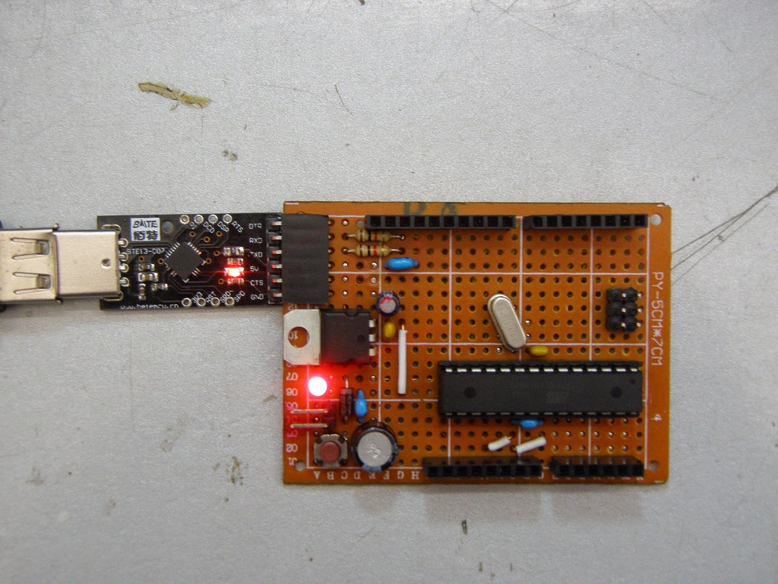 I-BEK Car Electrician: Arduino home made on veroboard by I-BEK Car ...
