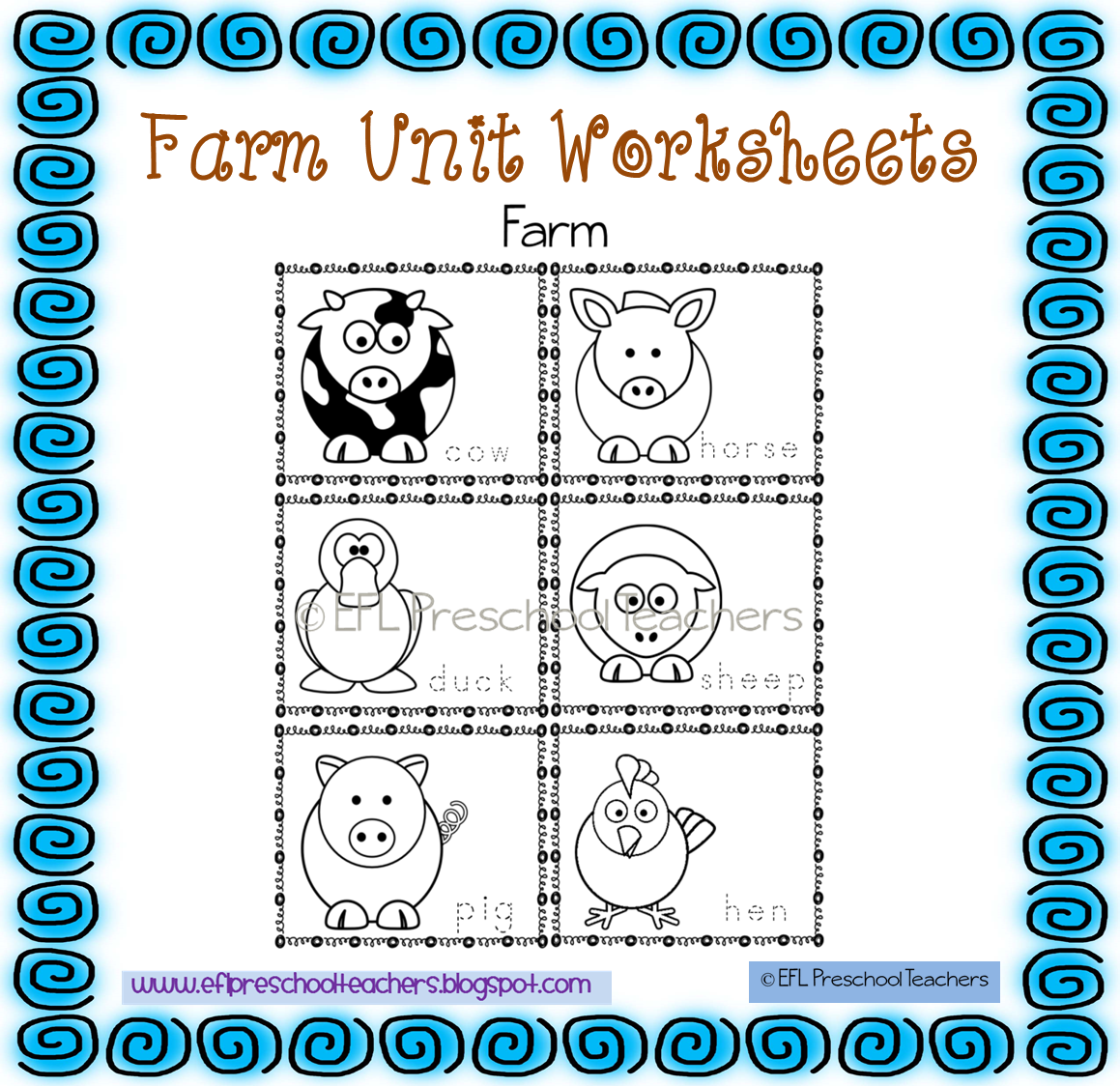 ESL/EFL Preschool Teachers: Farm Animals Theme for Preschool ELL