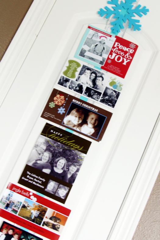 IHeart Organizing: Happy Holidays: Christmas Card Display