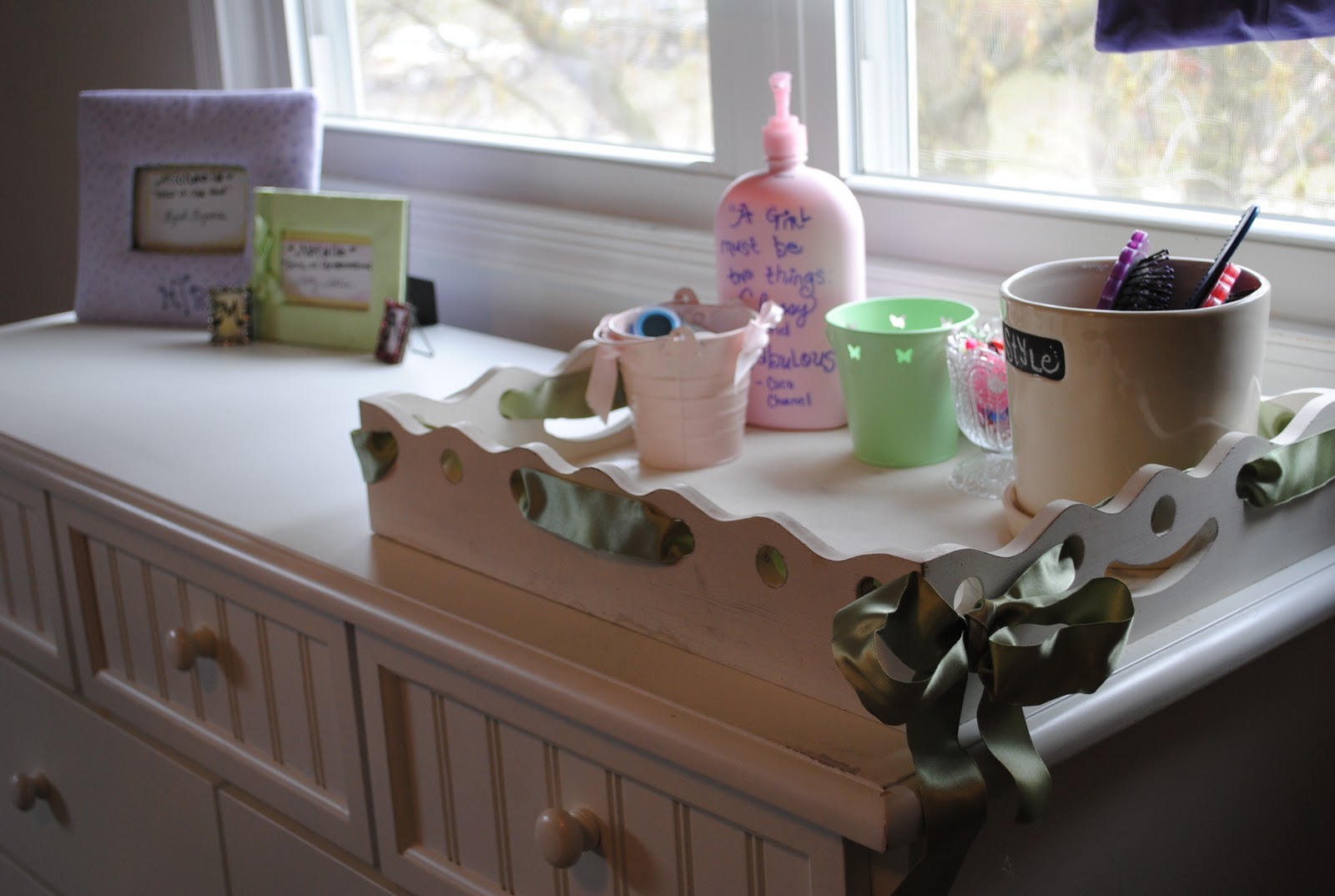 Serenity Now: Dresser Top Makeover (Spring Cleaning)