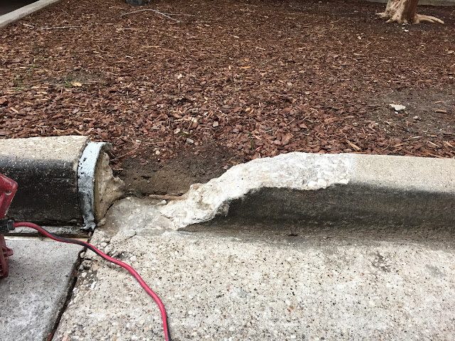 Epoxy Floor Coatings: Concrete Curb Repair - Dallas Texas