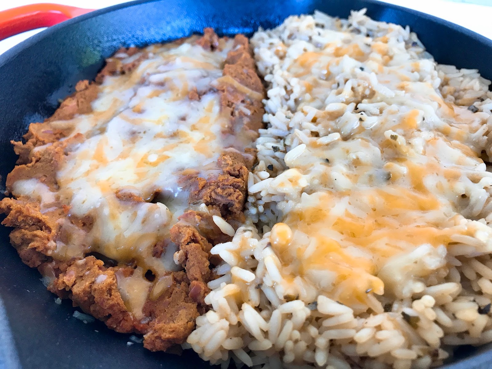 Mexican Rice and Refried Pinto Beans