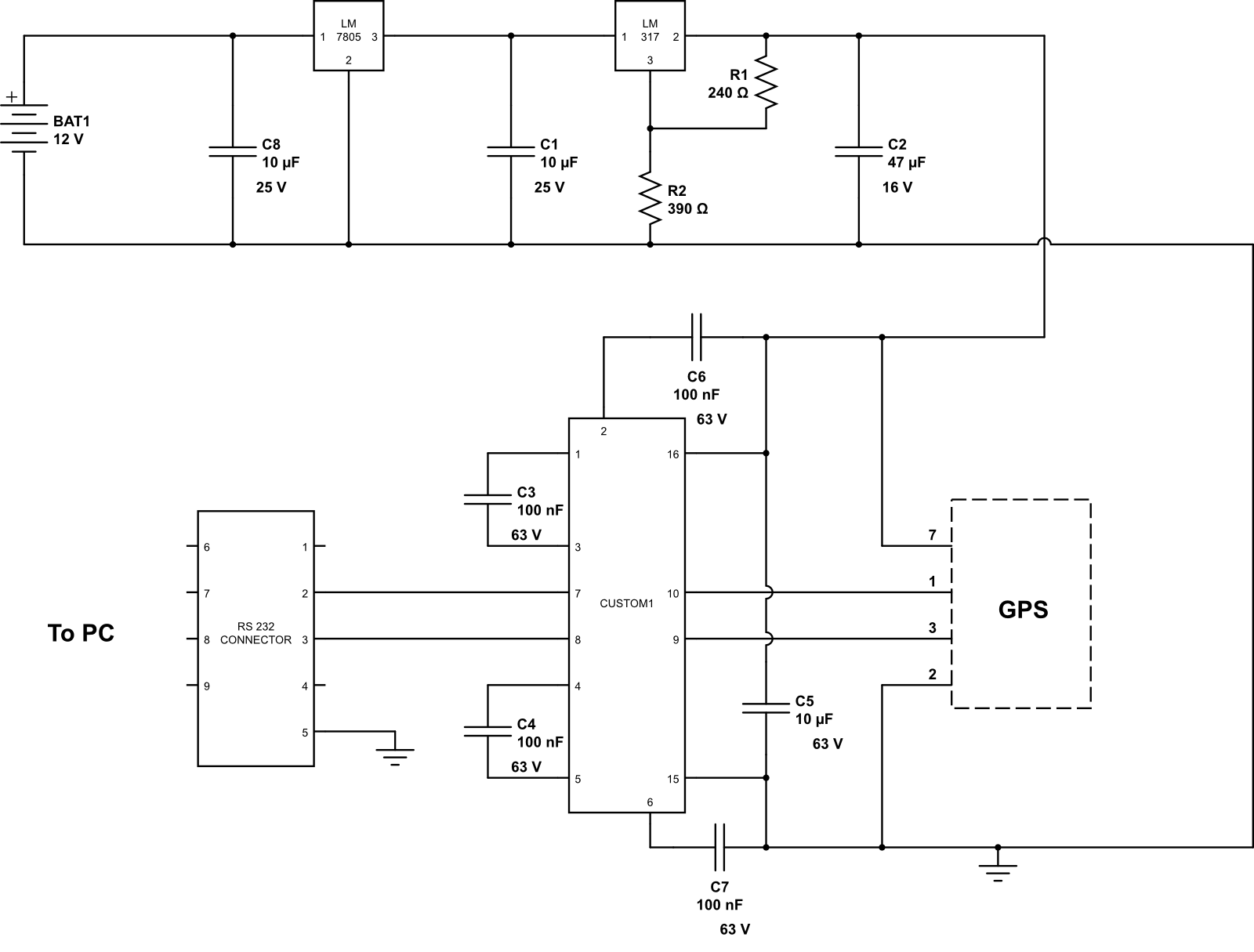 PC Interfacing to GPS ~ ELECTRONICS PROJECTS