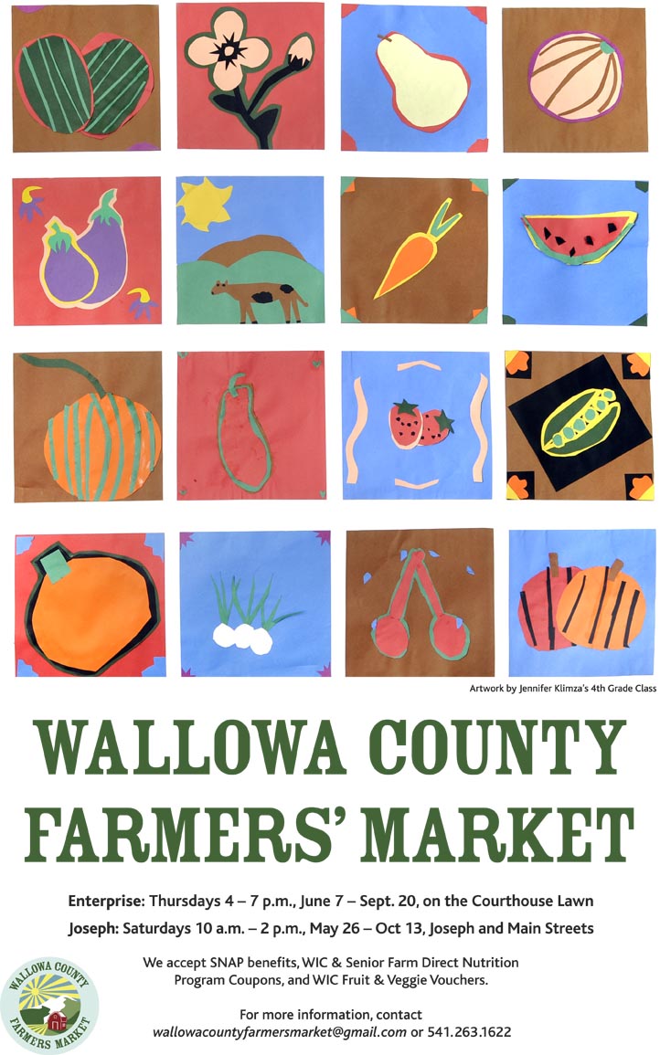 Wallowa County Farmers Market: Poster Art Wins Contest