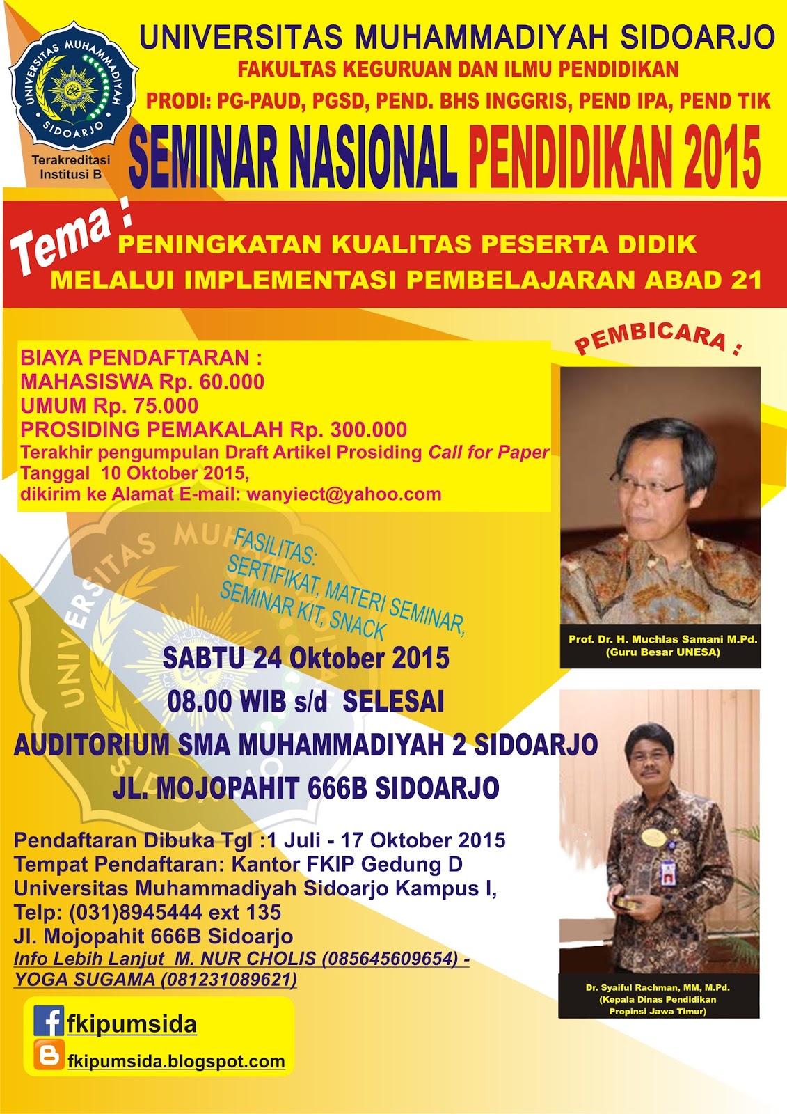 Fakultas Keguruan dan Ilmu Pendidikan UMSIDA: SEMINAR NASIONAL ...