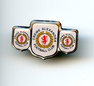 Crewe Alexandra Football Club pin badges: Triple logo badge