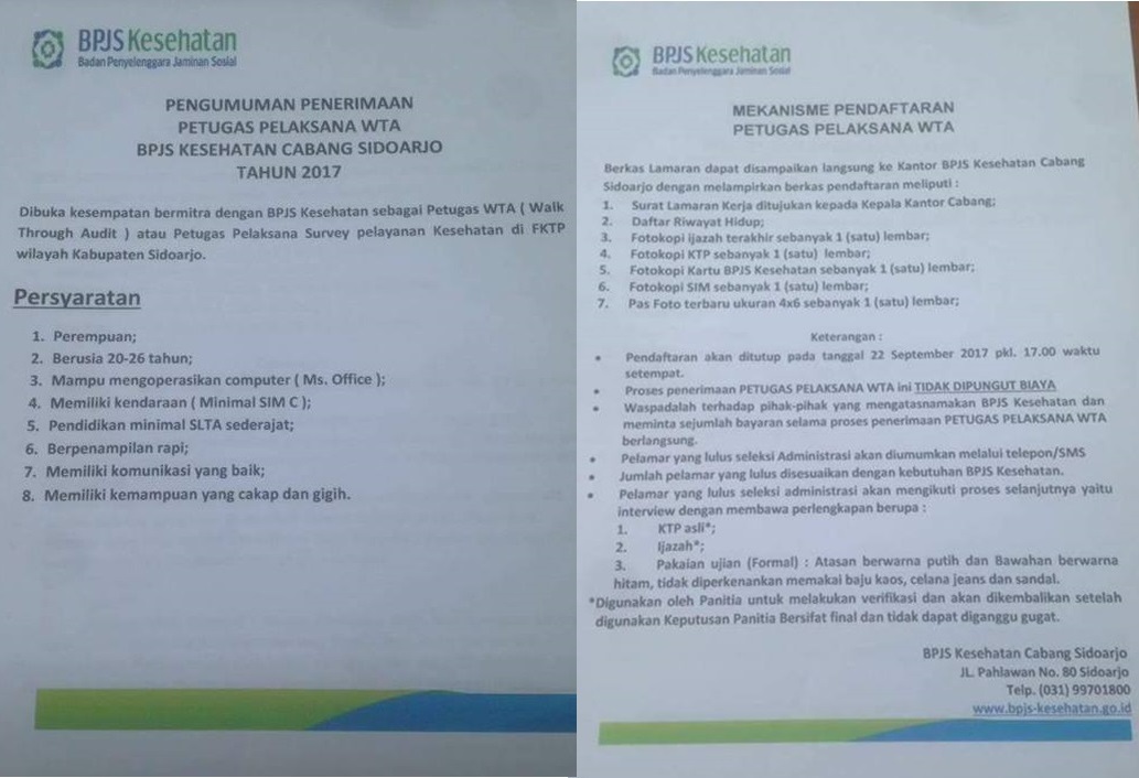 BPJS Kesehatan - SMA, SMK Walk Through Audit BPJS Kesehatan September ...