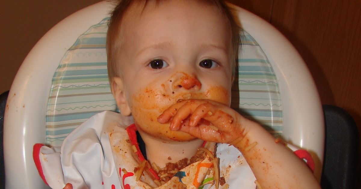 Big Boy Eating Spaghetti