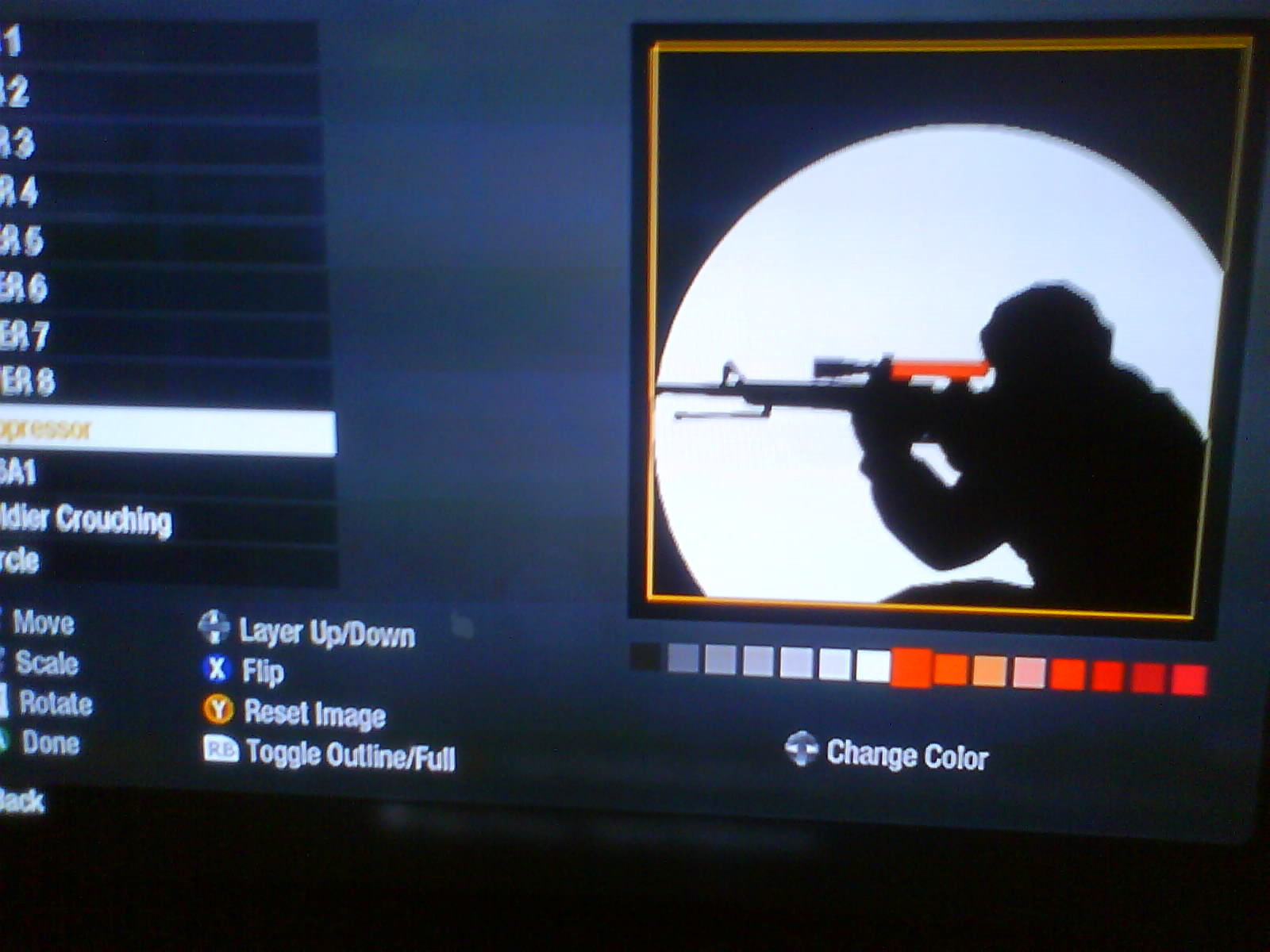 Emblems Black Ops: Sniper (Making off / Layers set up)