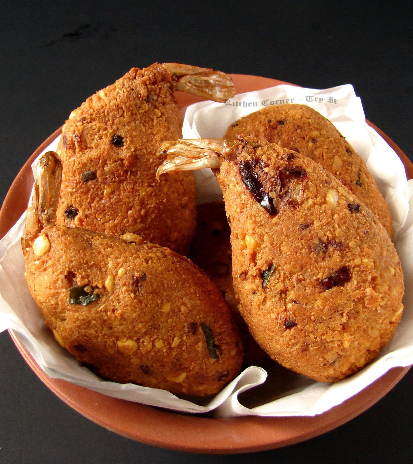Sri Lankan Prawns Vada