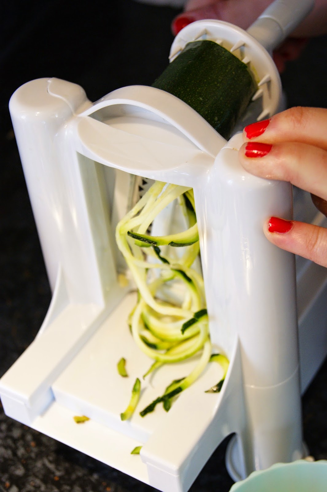 Making courgetti with my Hemsley & Hemsley spiralizer... - Frills 'n ...