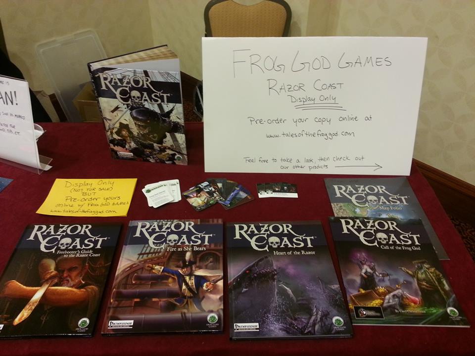 Frog God Games - Tsathogga's Blog: Razor Coast Delivery Date