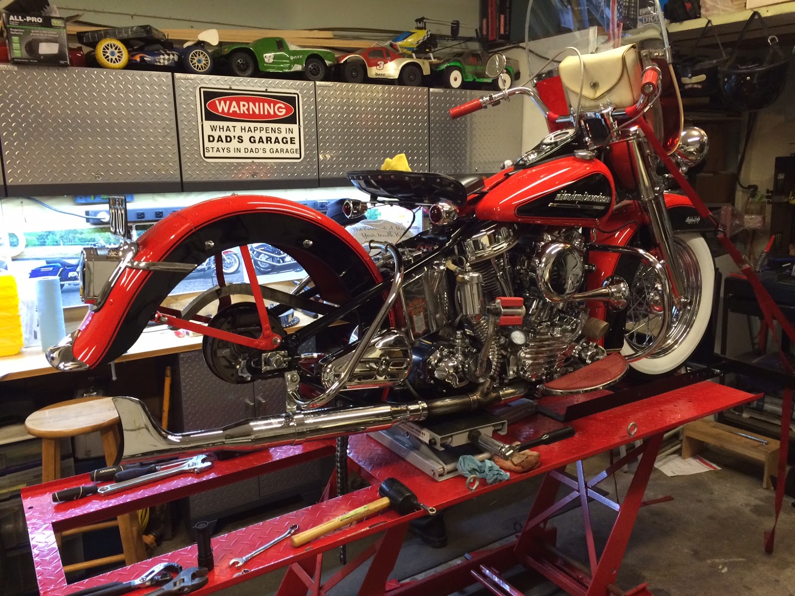 APEHANGER DAYS: Getting the 53 Panhead ready for spring! too cold to ...