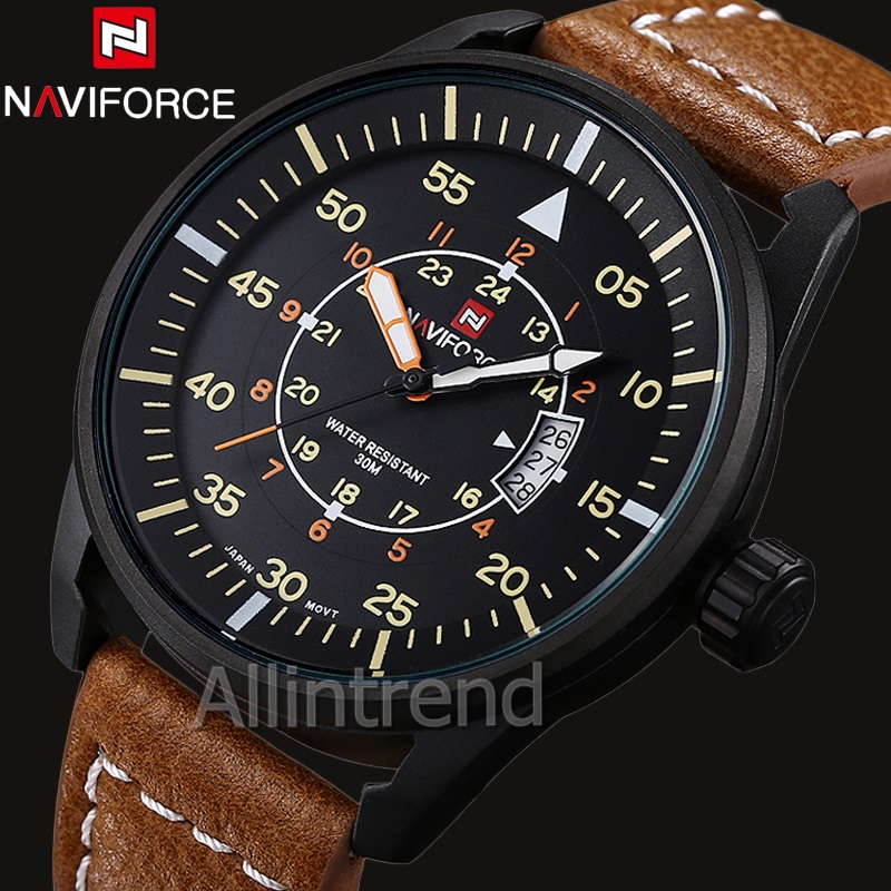 นาฬิกา Naviforce: นาฬิกา Naviforce รุ่น NF9044M สีแทน ของแท้ รับประกัน ...