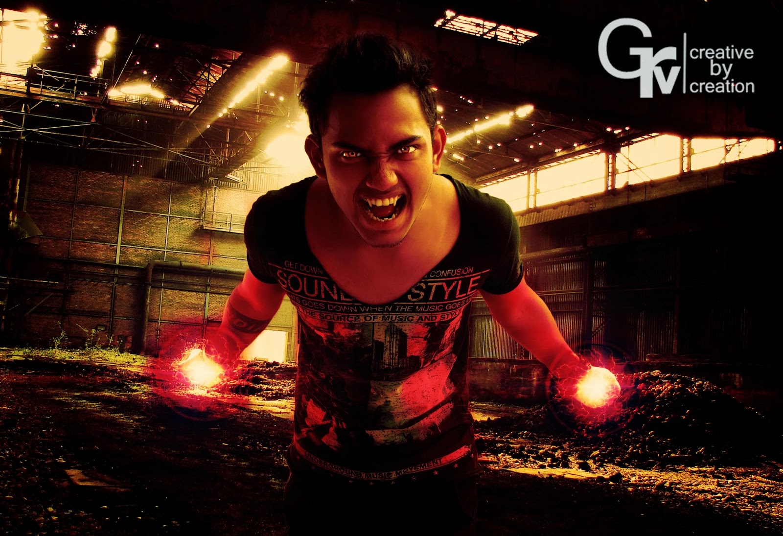 Aggressive Vampire - Photo manipulation | Grv Creative By Creation ...