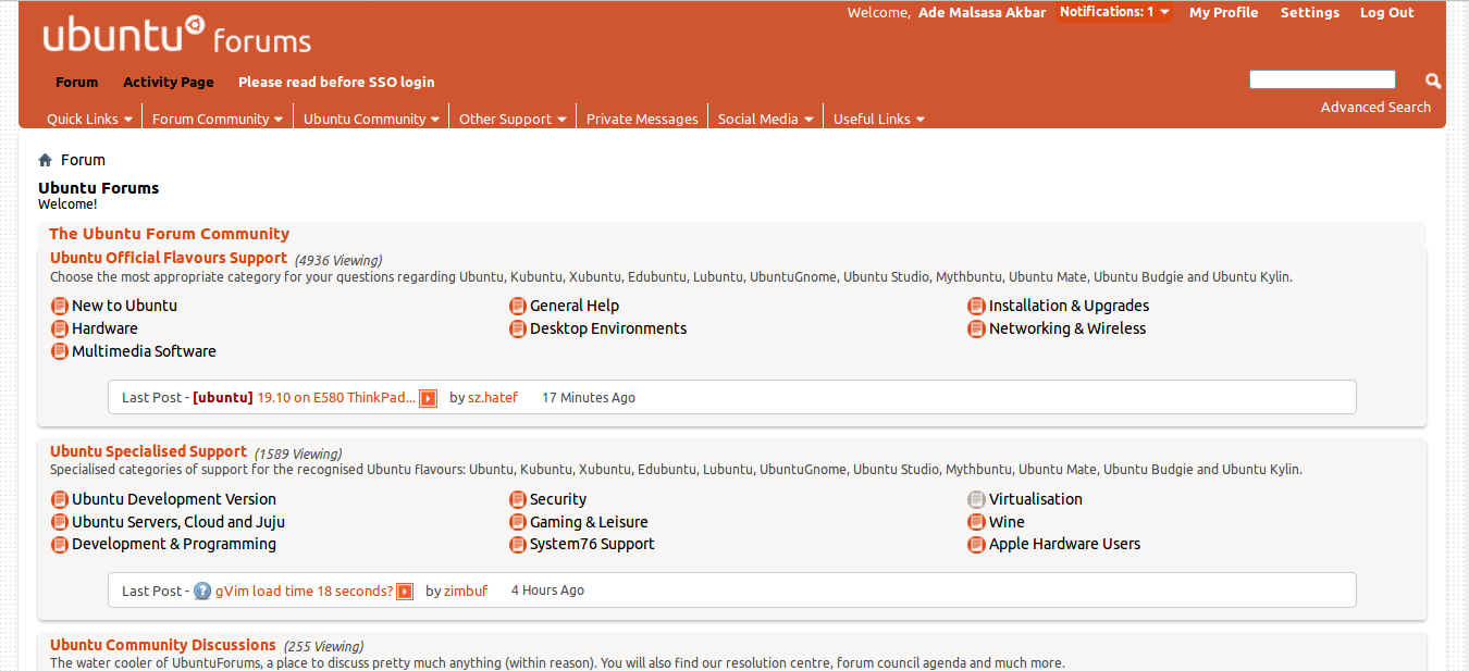 GNU/Linux Forums on the Internet