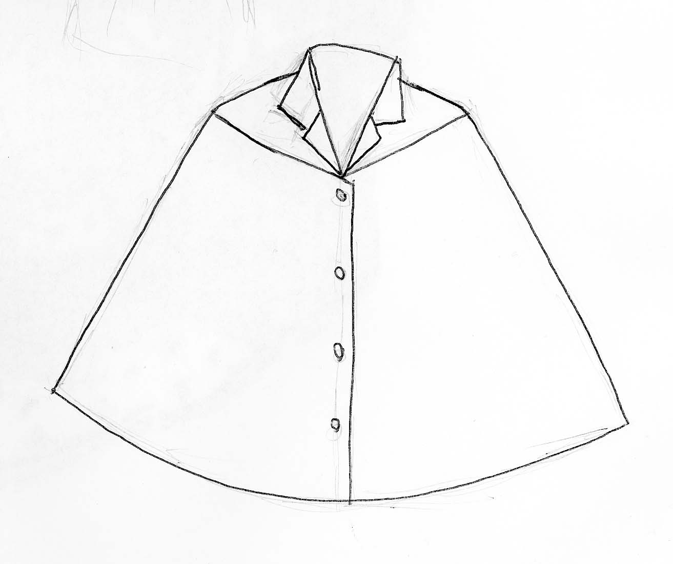 petit main sauvage: A green cape!