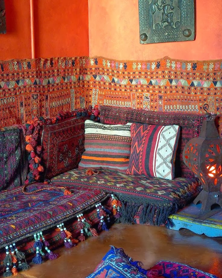 Bohemian style cozy corners | Kari by Kriti