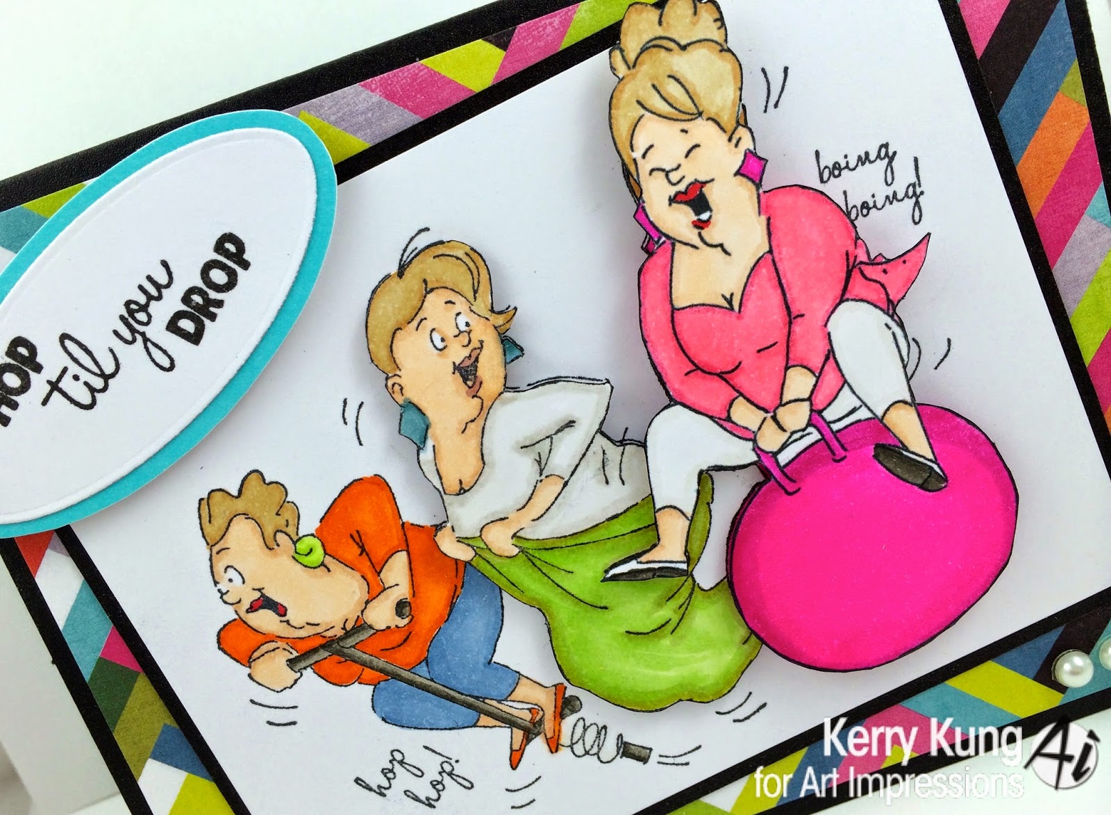 Art Impressions Blog: Hop Hop fun card by Kerry