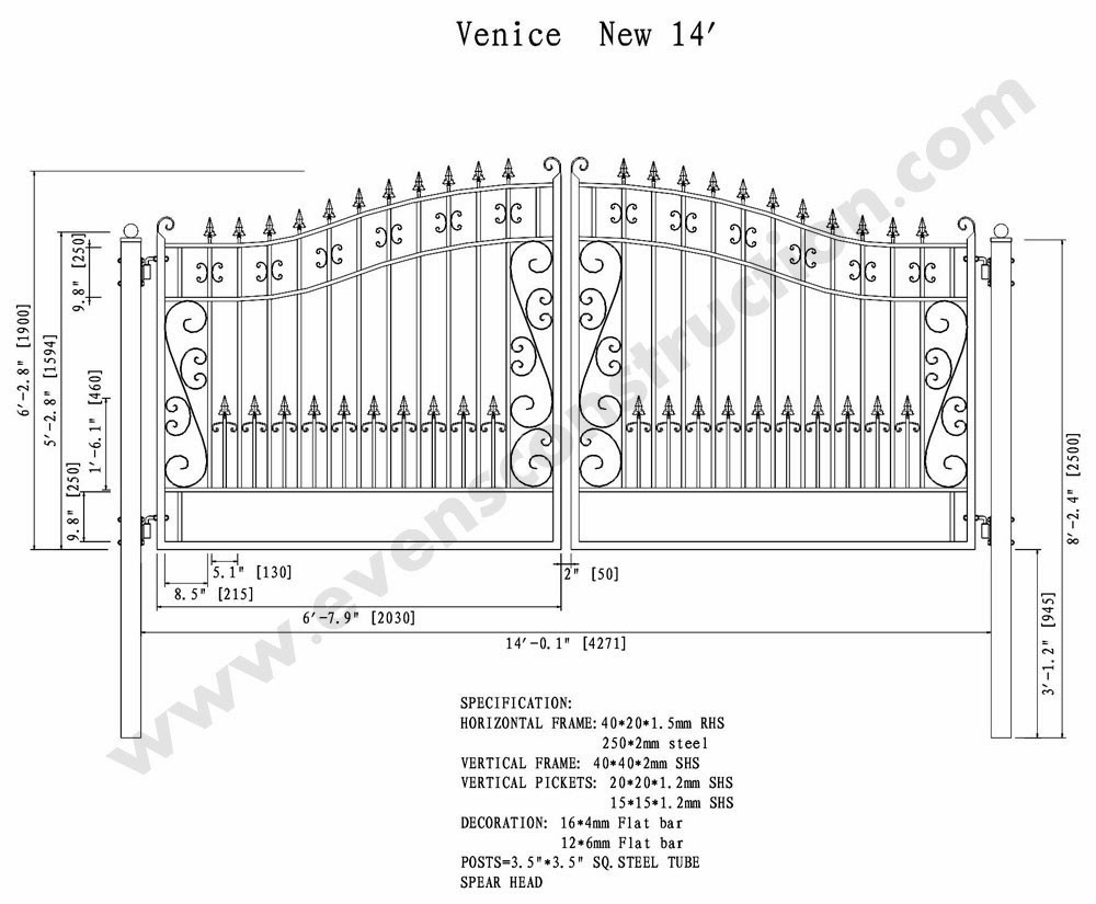 Evens Construction Pvt Ltd: GATES : sample sketches