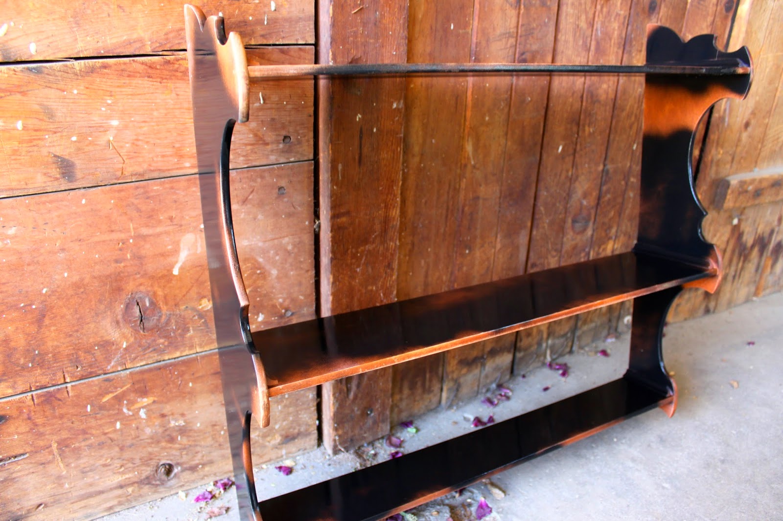 Thrifted Shelf Spray Paint Makeover | Change With Us