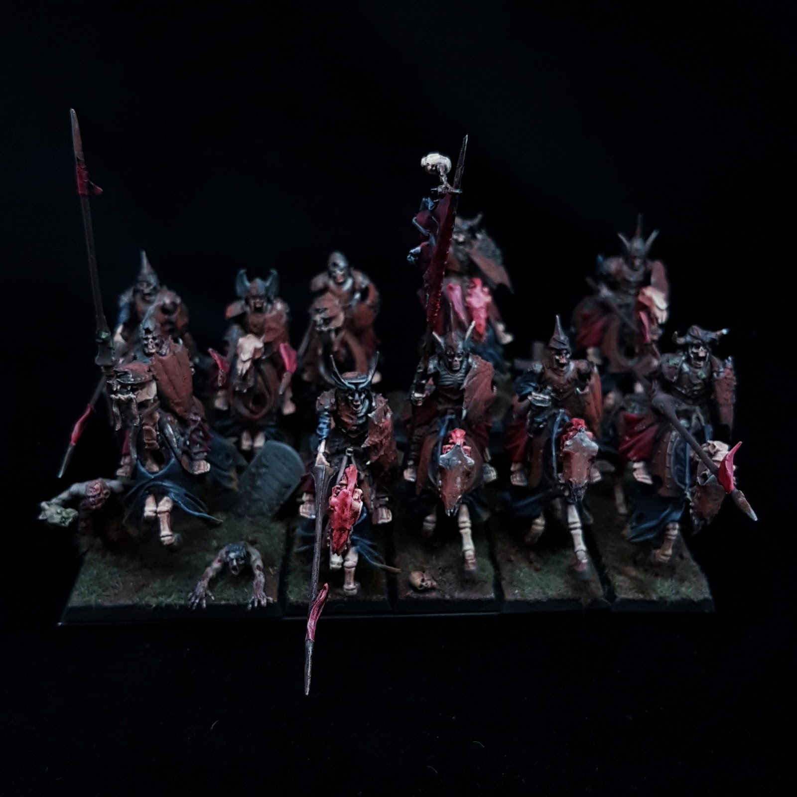 Vampire Counts Black Knights and Zombie Dragon / Dread Abyssal WIP