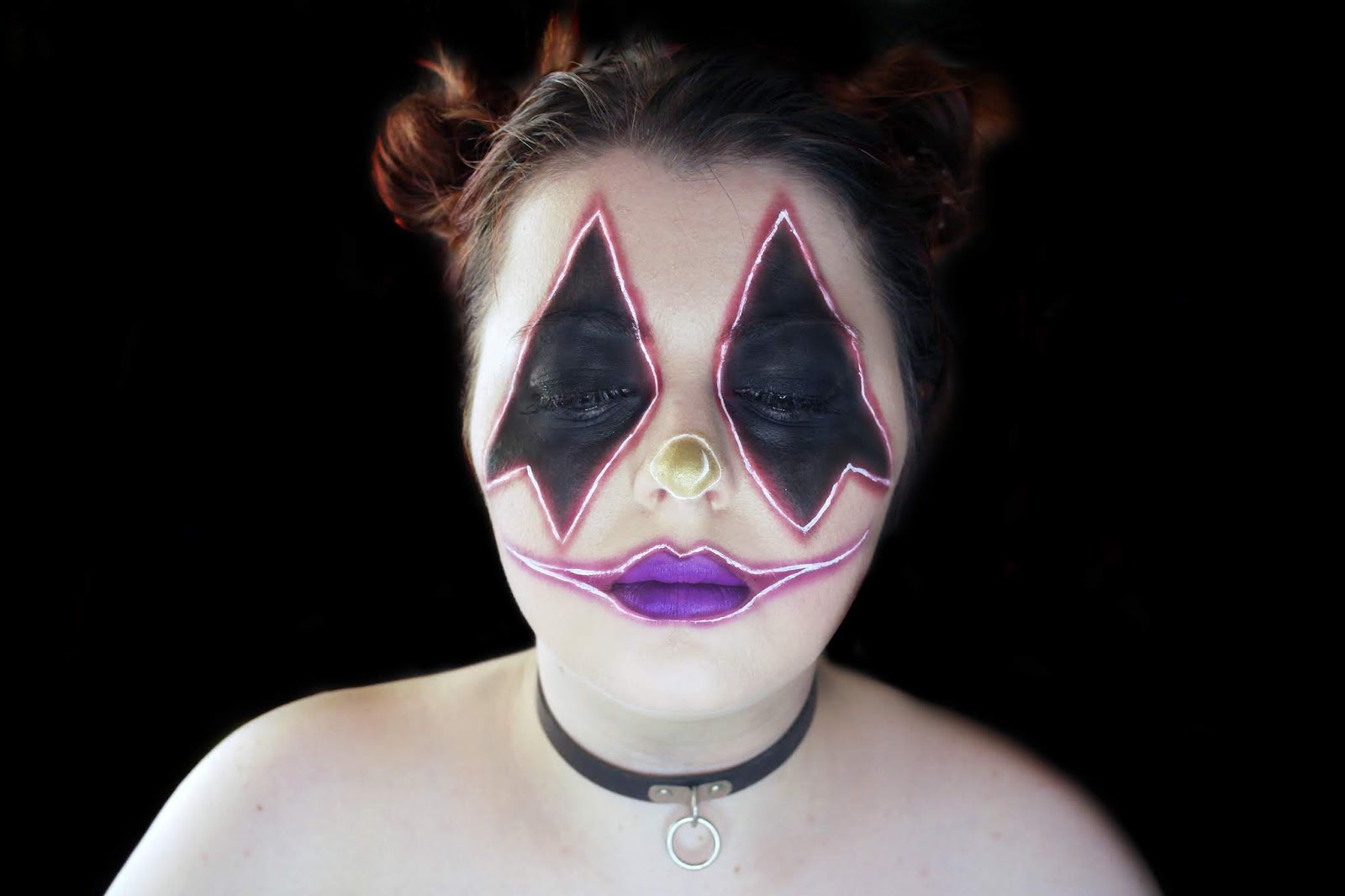 10 Days of Halloween 2018 - Neon Clown Makeup - Studs and Flicks