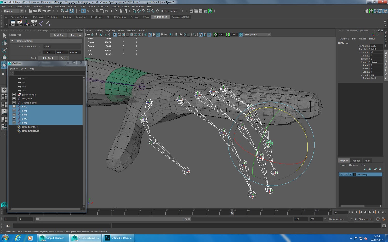 animatedcreativeandreamcswan: Maya Rigging: joint creation, and axis ...