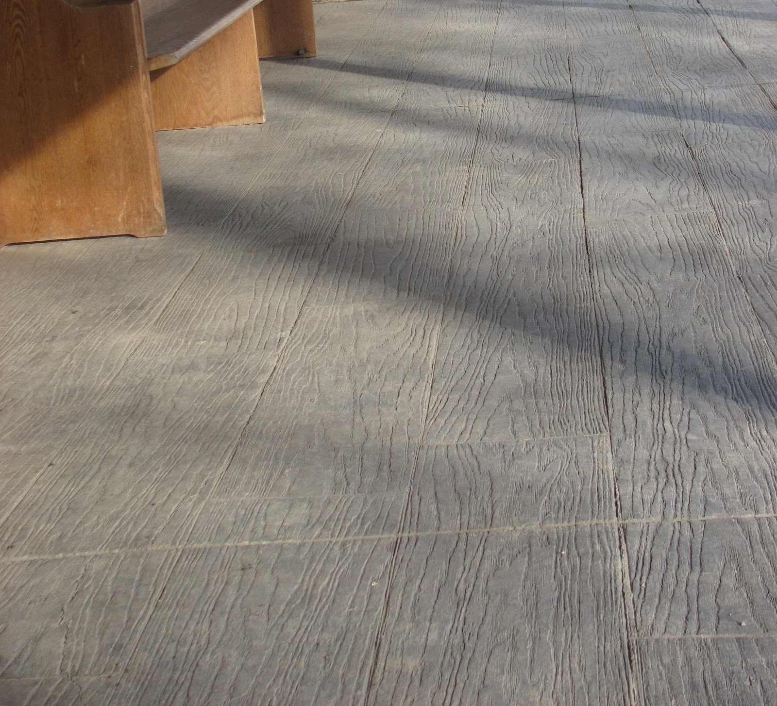 Sundre Concrete Works: Wood plank stamped concrete