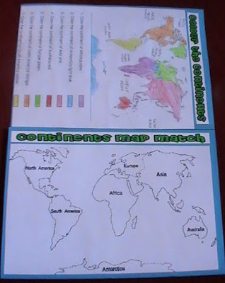 Iman's Home-School: Continents & Oceans Lapbook