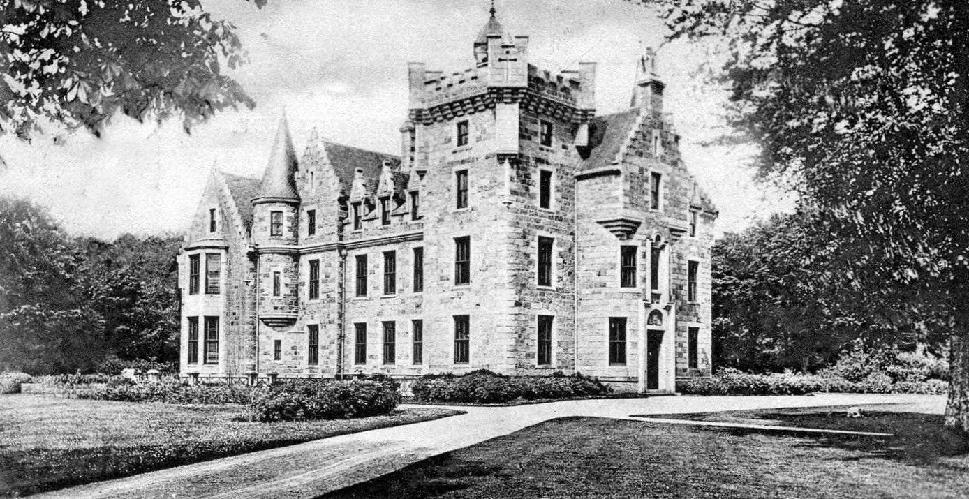 Tour Scotland: Old Photograph Esslemont House Ellon Scotland