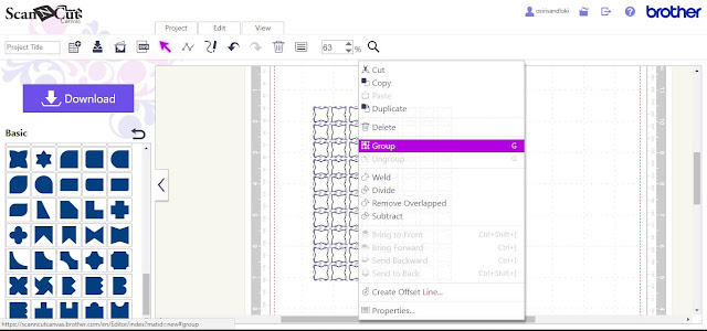 How to make a simple and detailed stencil in Brother Scan and Cut ...