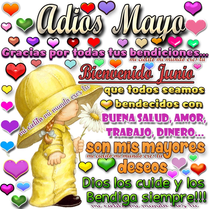 ღ Mi cielito mi mundo eres tu ღ: Adiós Mayo