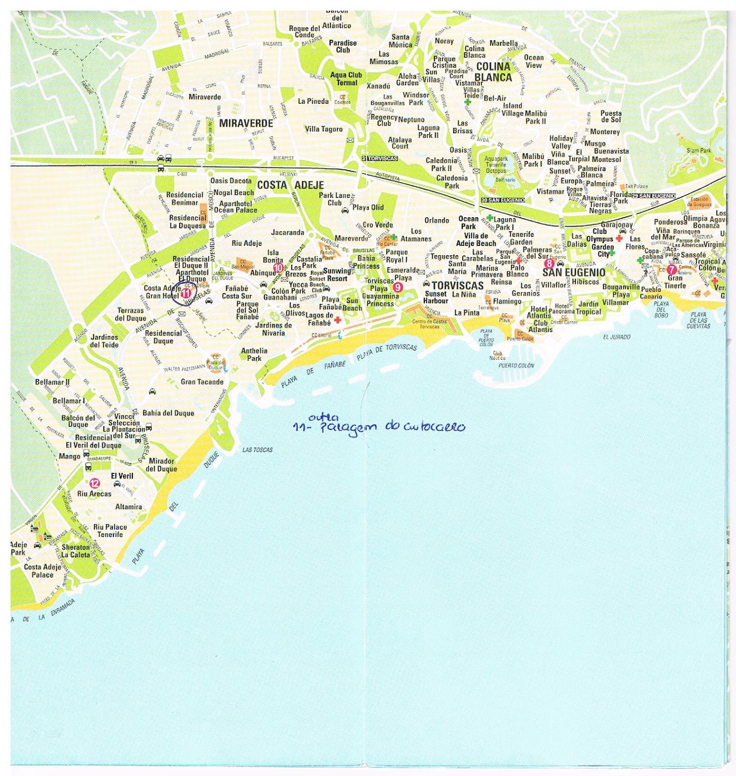 Vai e Vem: Mapa de Tenerife