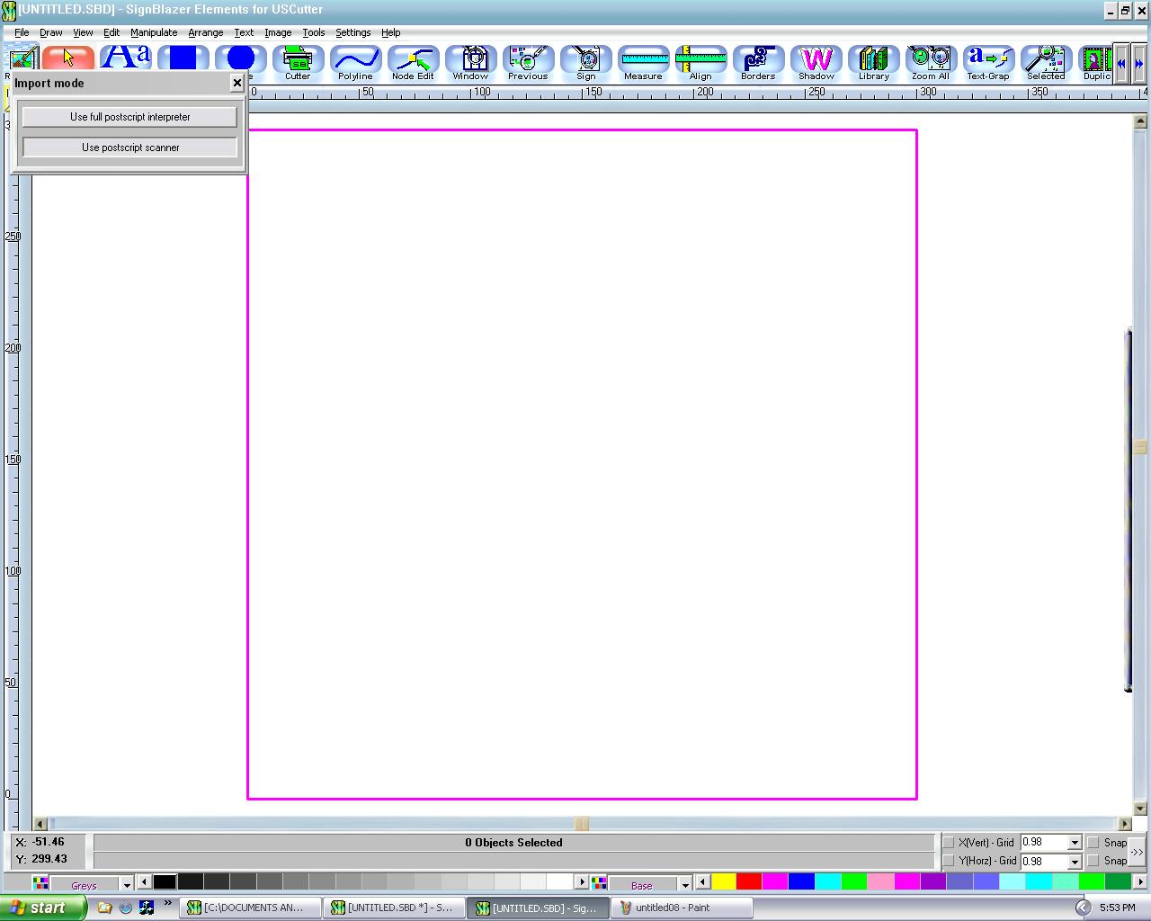 dreidimensionale: Vinyl Cutting Using SignBlazer